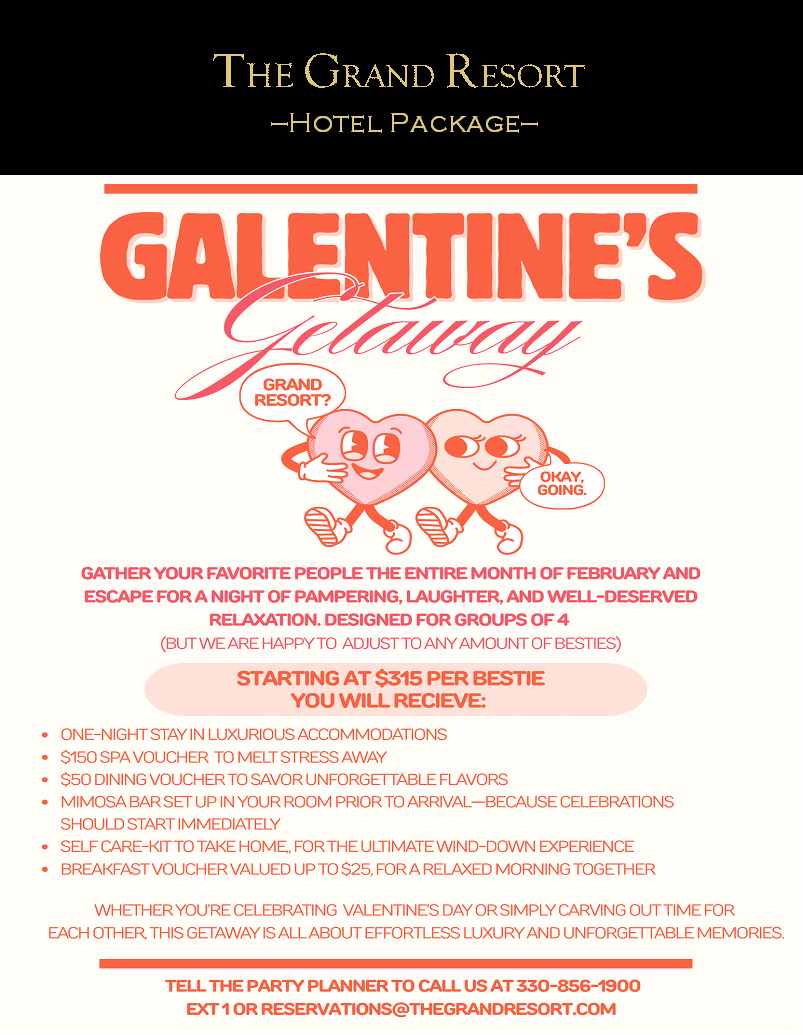 Galentine's Getaway in February at The Grand Resort - Avalon Golf ...